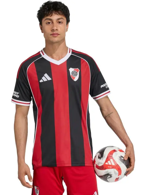 Adidas River Plate 25/26 Away Jersey - Black / Team Power Red 2