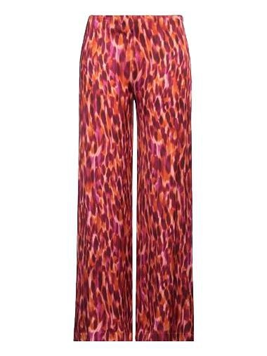 JUCCA Wide-leg Leopard-print Pants - Fuchsia