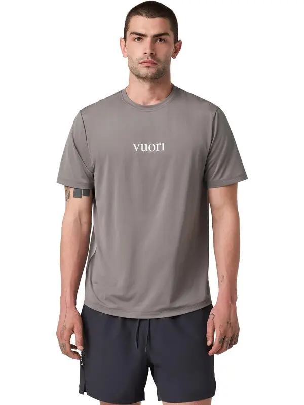 Vuori Short Sleeve Viewpoint Performance T-shirt 2.0 Pro - Cavern Grey Pro
