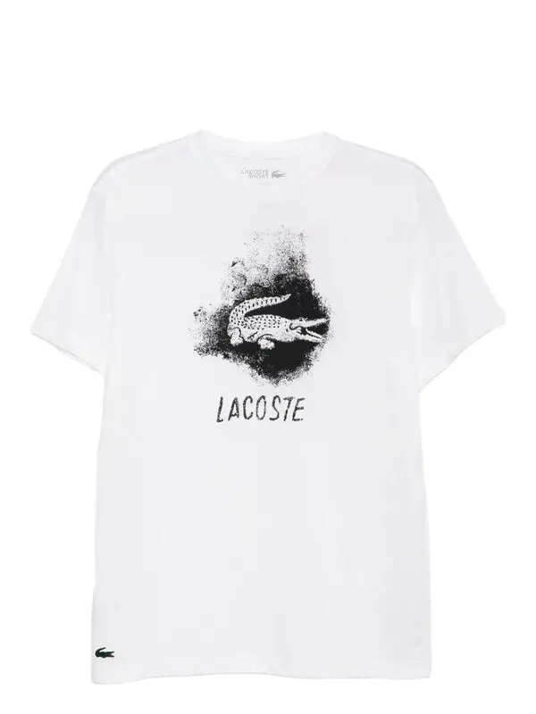 Lacoste Ultra Dry Graphic Sport T-shirt - White