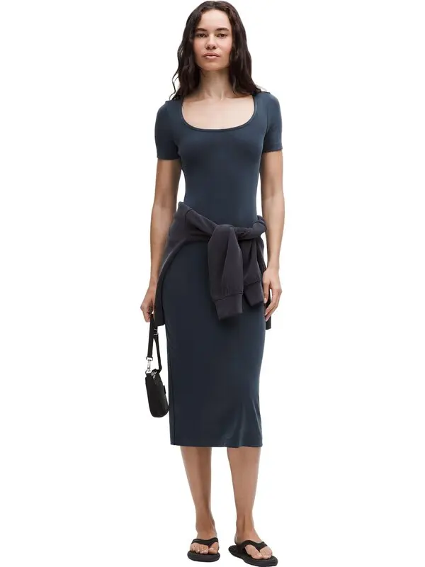 Lululemon Softstreme Scoop-neck Midi Dress - True Navy