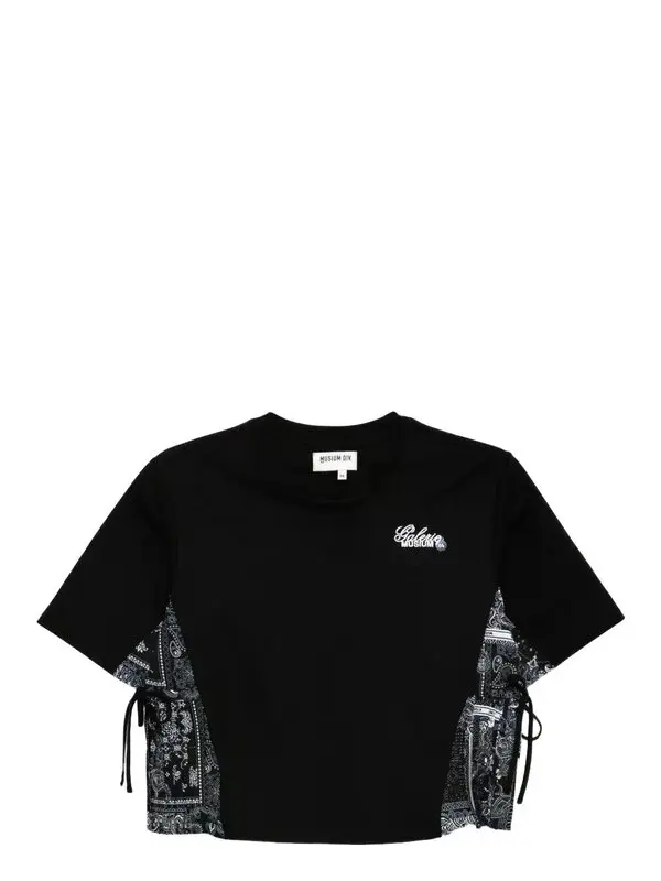 MUSIUM DIV. Patchwork T-shirt - Black