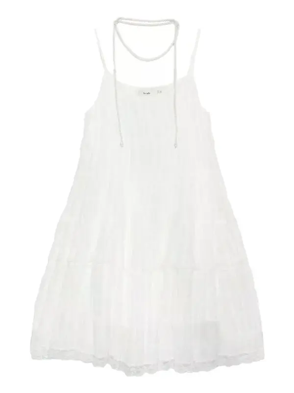 B+AB Sleeveless Dress With Faux-pearl Embellishment - White