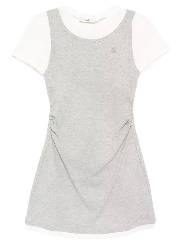 B+AB Layered Mini Dress - Grey