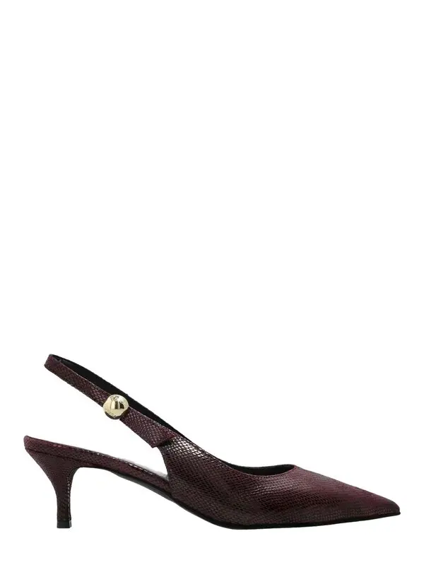 Furla 65mm Leather Heeled Pumps - Purple