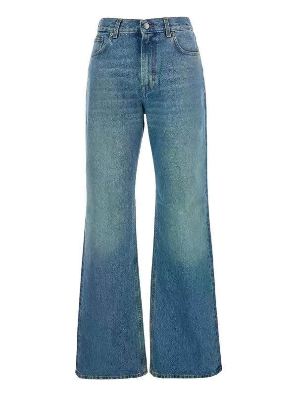 HAIKURE Cotton Flared Jeans - Blue