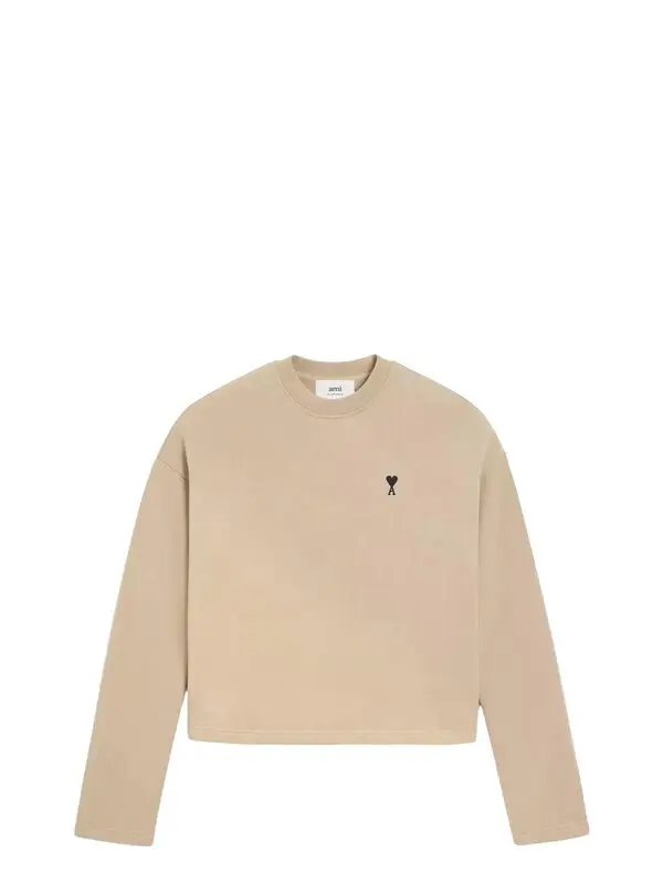 Ami De Coeur Cotton Sweatshirt - Neutrals