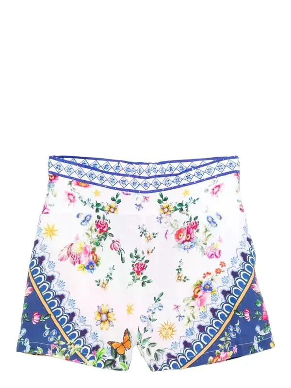 Camilla Linen Shorts - White