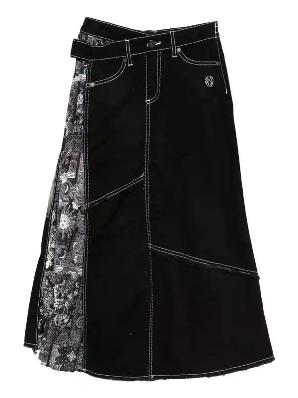 MUSIUM DIV. Denim Skirt - Black