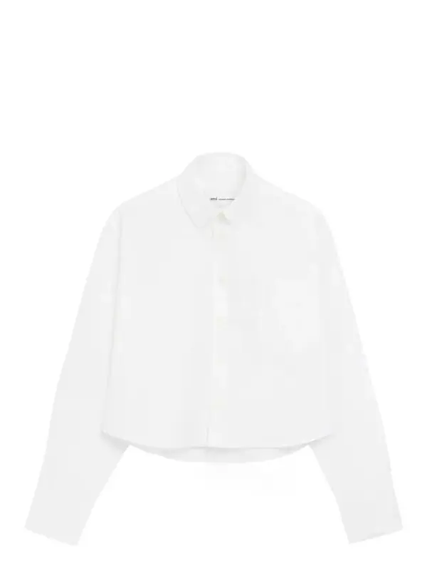Ami Mother-of-pearl Button Shirt - White