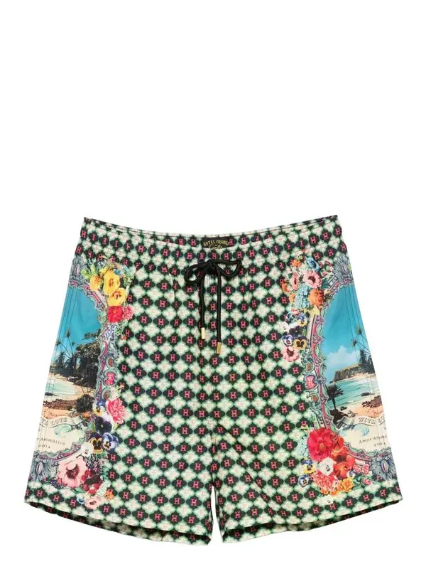 Camilla Bathing Bombshell Swim Shorts - Black