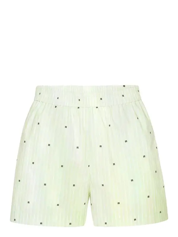 Remain Birger Christensen Striped Shorts - Green