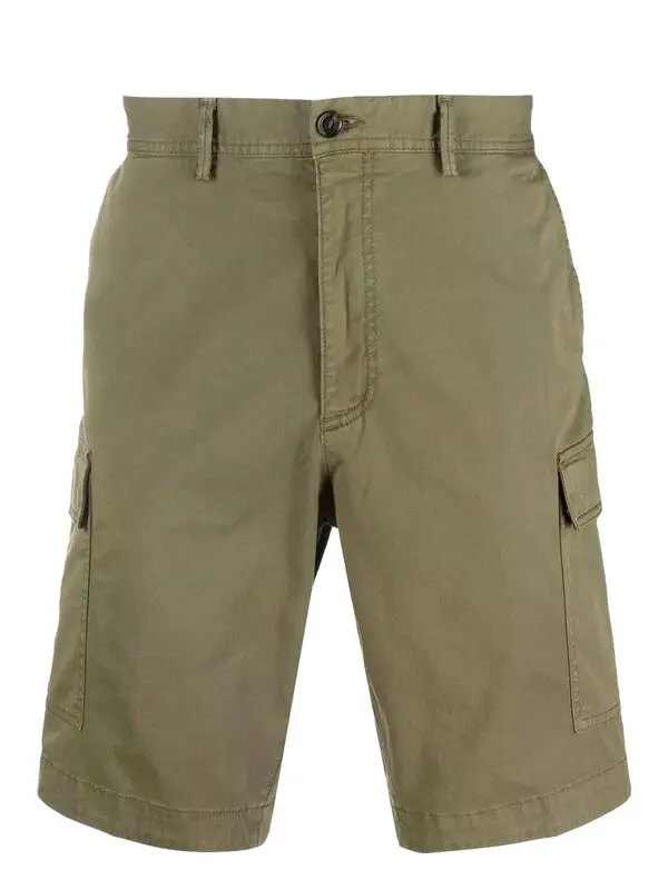 BOSS Cargo Cotton Shorts - Green