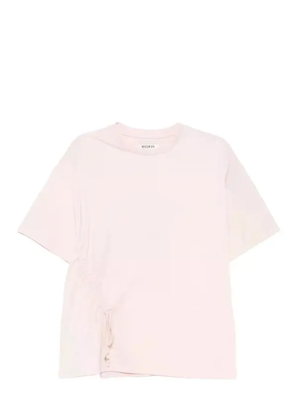 MUSIUM DIV. Logo-embroidered T-shirt - Pink