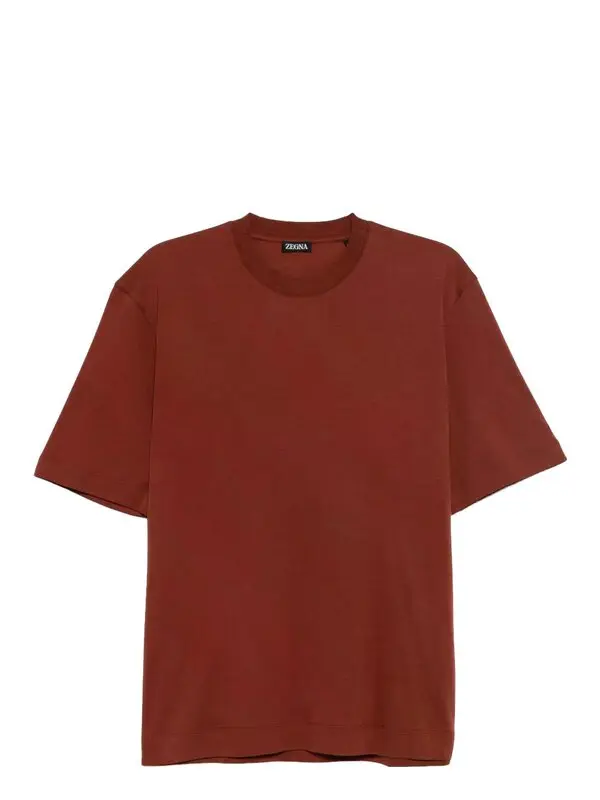 Zegna Back-panel Detail T-shirt - Red