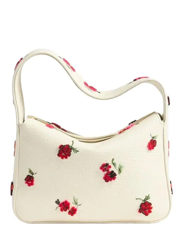 Khaite Elena Small Handbag - Rasberry And Cream