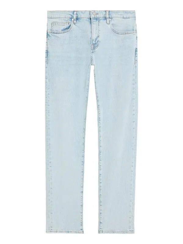 FRAME L'homme Slim-fit Faded Denim Jeans - Light Denim