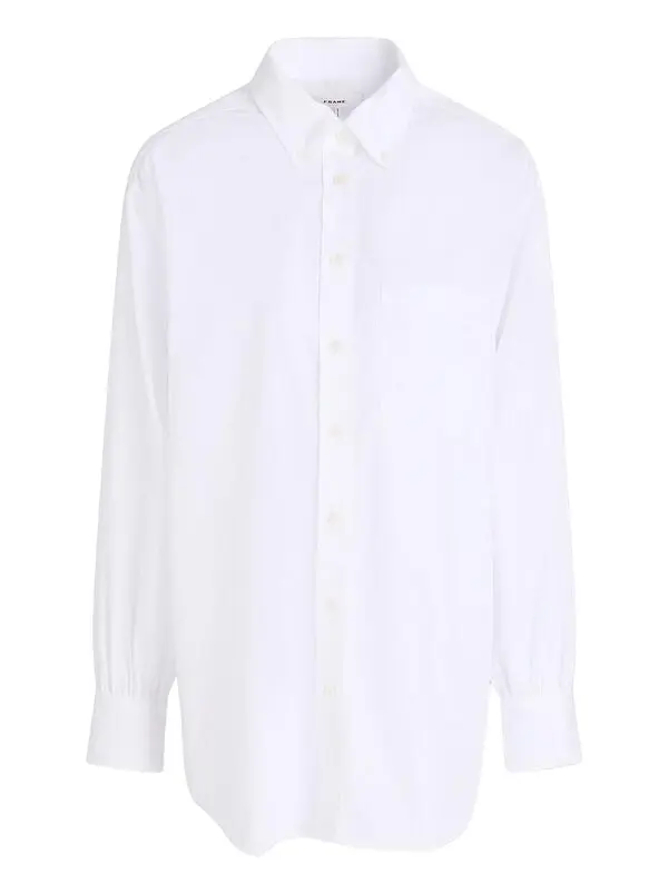 FRAME The Monday Cotton-poplin Shirt - White