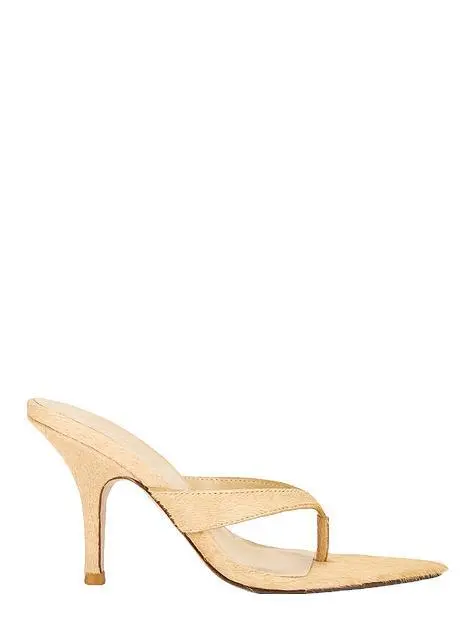 Femme La Tokyo Thong Sandal - Tan Pony Hair