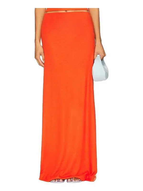 LESET Lauren Maxi Skirt - Poppy