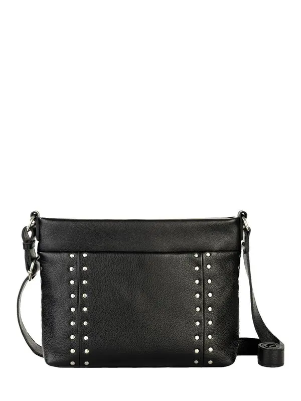 THE SAK Melrose Leather Crossbody Bag - Black Studs
