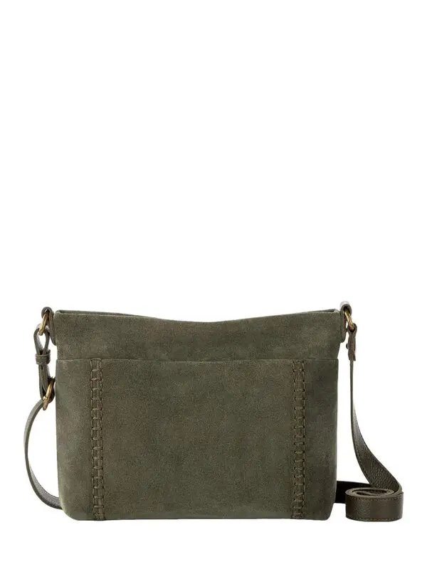 THE SAK Melrose Leather Crossbody Bag - Moss Suede