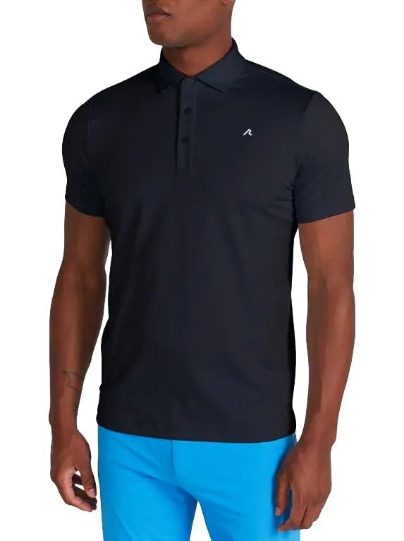 REDVANLY Alpine Solid Performance Polo - Tuxedo