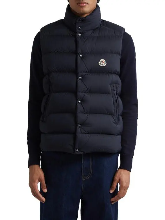 Moncler Tibb Down Puffer Vest - Obsidian Blue