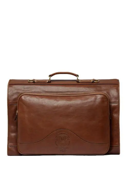 Ghurka Packet No. 83 Garment Bag - Vintage Chestnut Leather