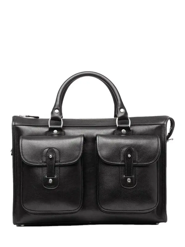 Ghurka Examiner No. 5 Briefcase - Vintage Black Leather