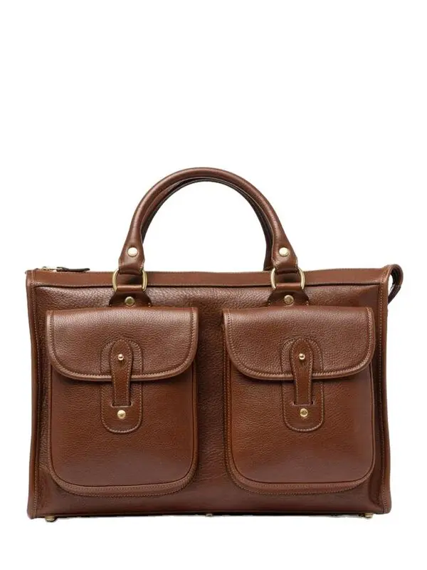 Ghurka Examiner No. 5 Briefcase - Vintage Chestnut Leather