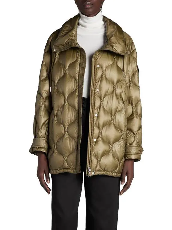 Moncler Lombi Onion Quilted Down Jacket - Olive Green