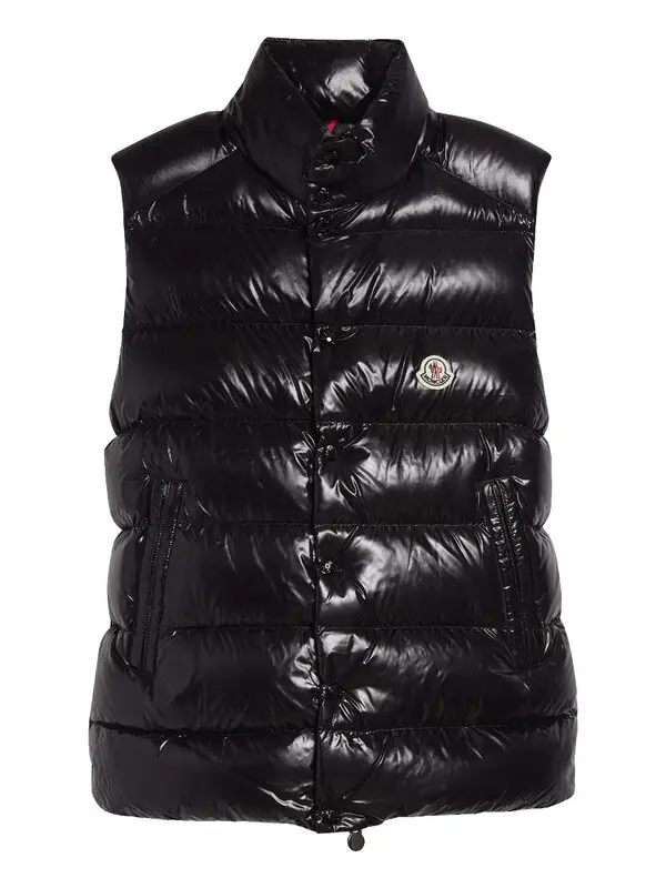 Moncler Tibb Water Repellent Down Puffer Vest - Black