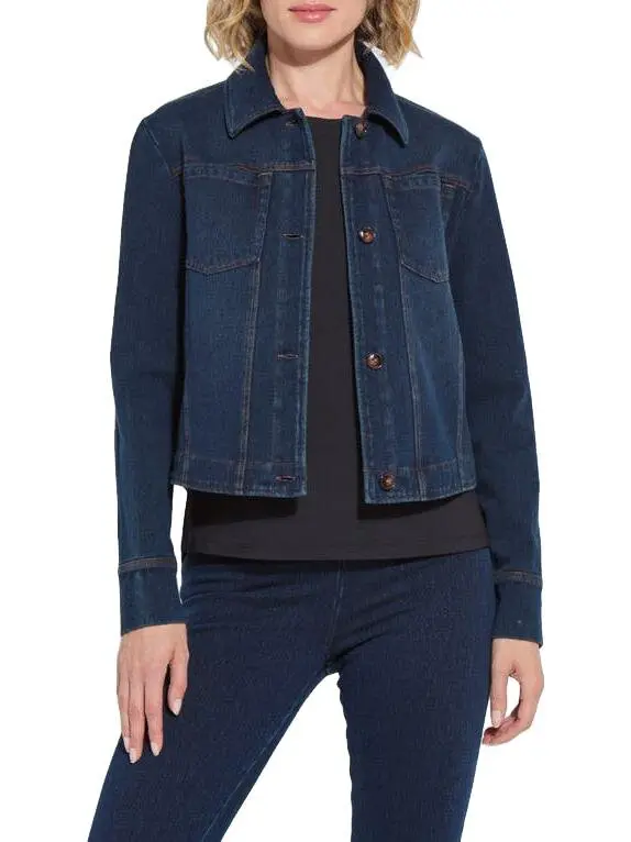 Lyssé Classic Denim Trucker Jacket - Indigo
