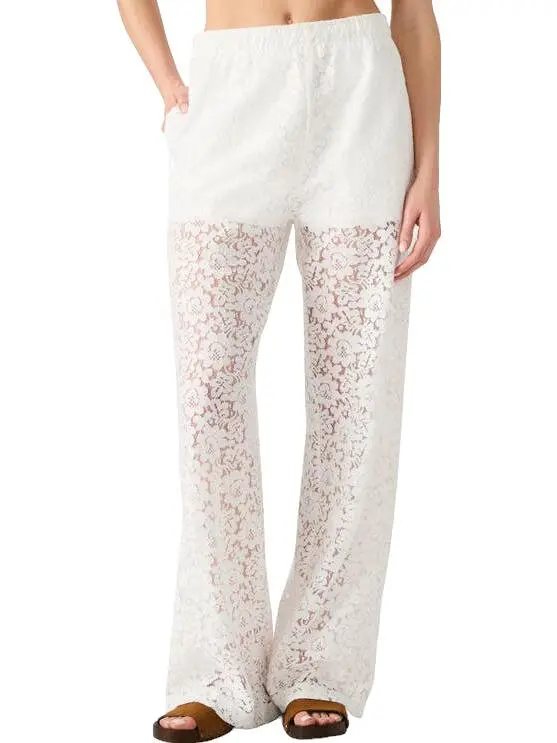 Steve Madden Venetia Lace Wide-leg Pants - Antique