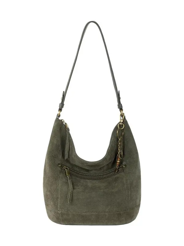 THE SAK Sequoia Leather Hobo Bag - Moss Suede