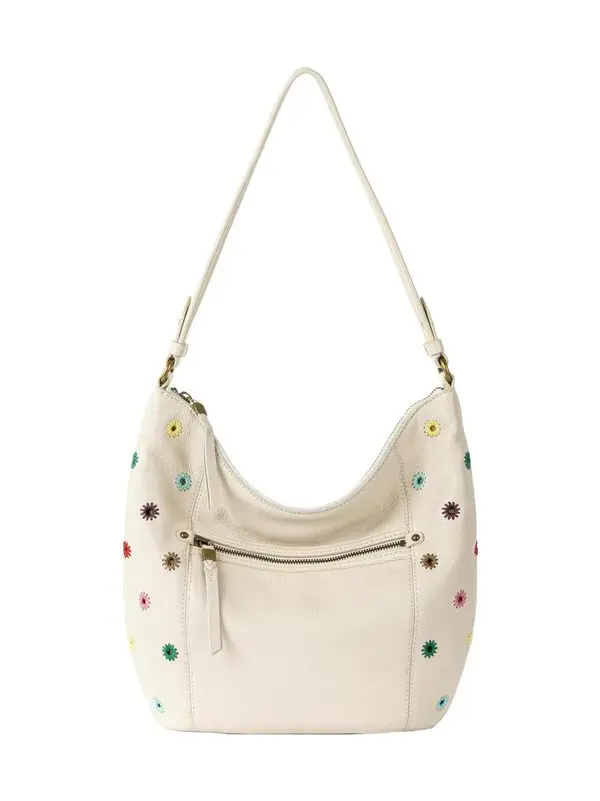 THE SAK Sequoia Leather Hobo Bag - Stone Multi Eyelet