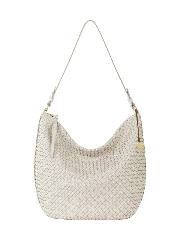 THE SAK Sequoia Leather Hobo Bag - Stone Woven