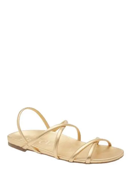 PEDRO GARCIA Biddy Strappy Sandal - Gold Nappa