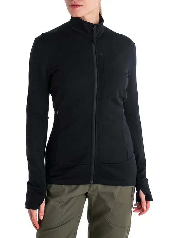 Icebreaker Merino 260 Quantum Zip Jacket - Black