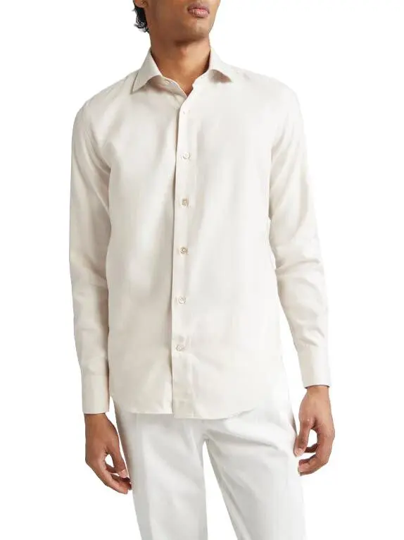 Eleventy Dandy Button-up Shirt - 02 Sand