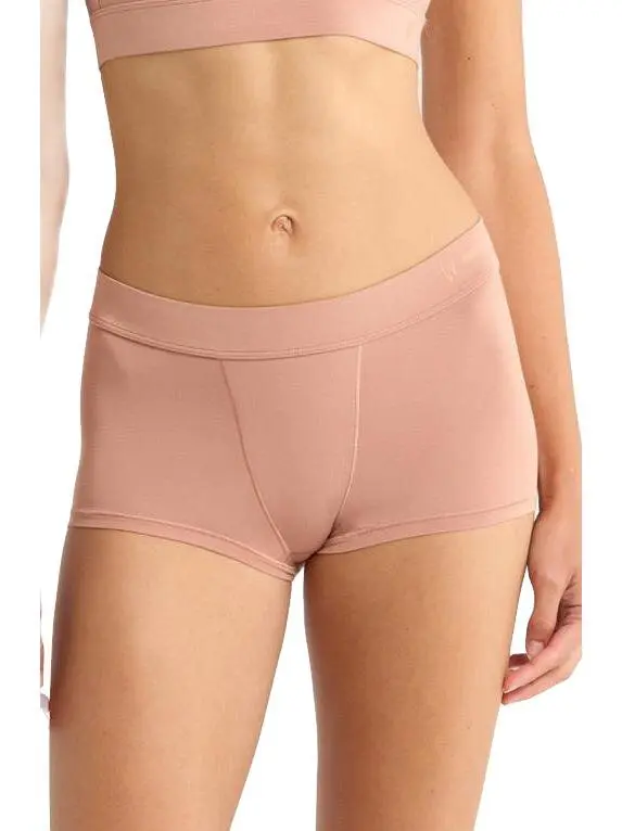 WOXER Luxe Bold Stretch Modal Boyshorts - Mocha