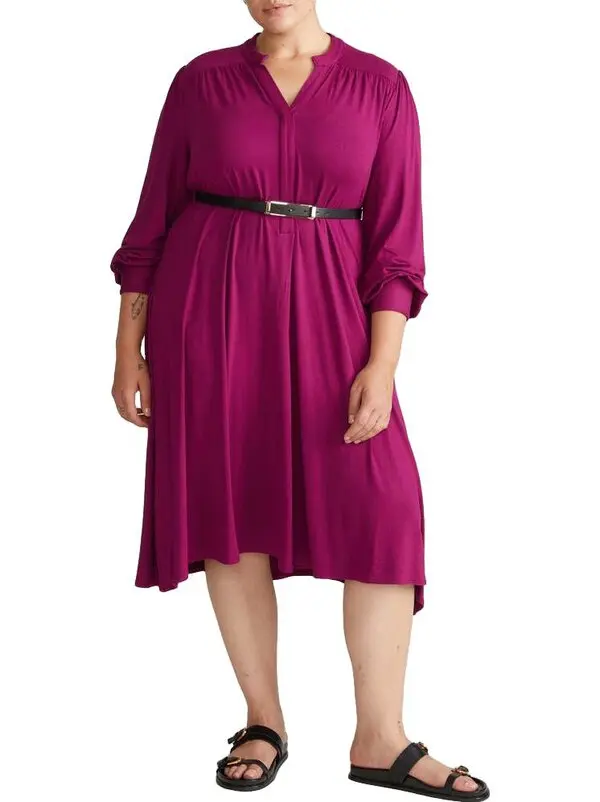 Universal Standard Long Sleeve Liquid Dress - Rothko Purple