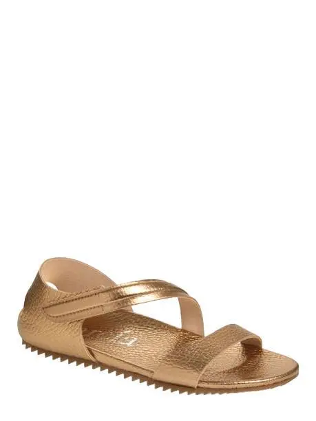 PEDRO GARCIA Bessi Strappy Sandal - Cava Cervo Lame