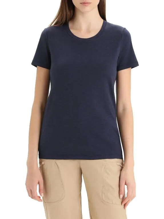 Icebreaker Central Merino Blend T-shirt - Midnight Navy