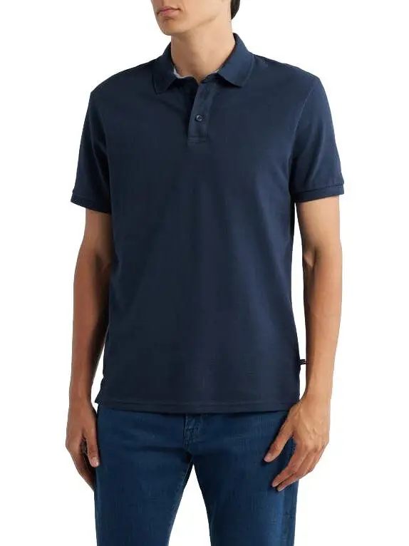 MAVI Stretch Cotton Polo - Outer Space