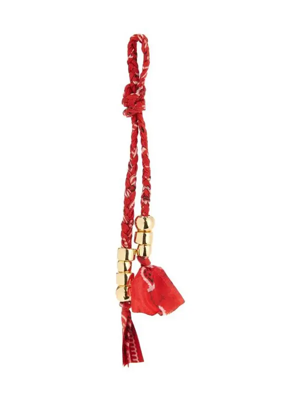 Baublebar Kenna Braided Bandana Bag Charm - Red