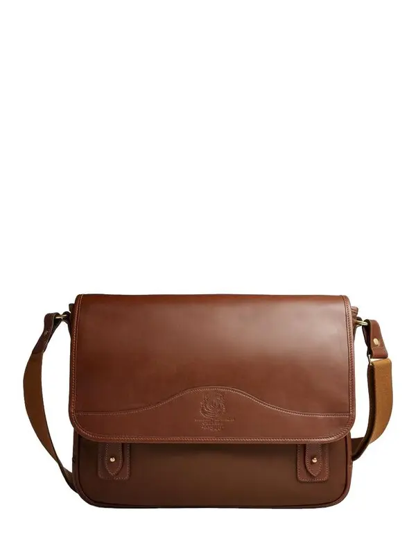 Ghurka Chelsea No. 306 Messenger Bag - Chestnut Nylon & Leather