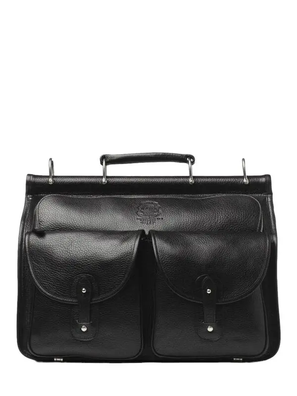 Ghurka Garrison No. 147 Briefcase - Vintage Black Leather