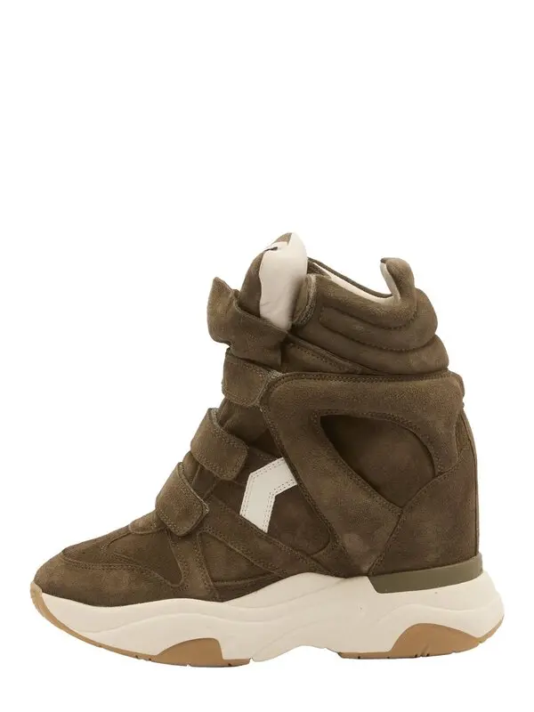 Isabel Marant Balskee Platform Sneakers - Khaki/ecru